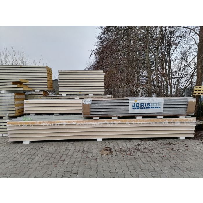 Sandwichplatten 100 mm Dach RAL 9007 Sonderposten Paket 536B